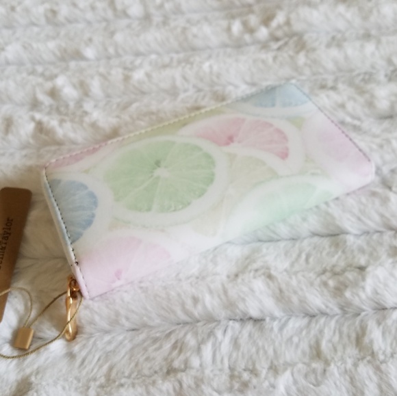 Boutique | Bags | Pastel Colored Orange Slices Wallet Nwt | Poshmark